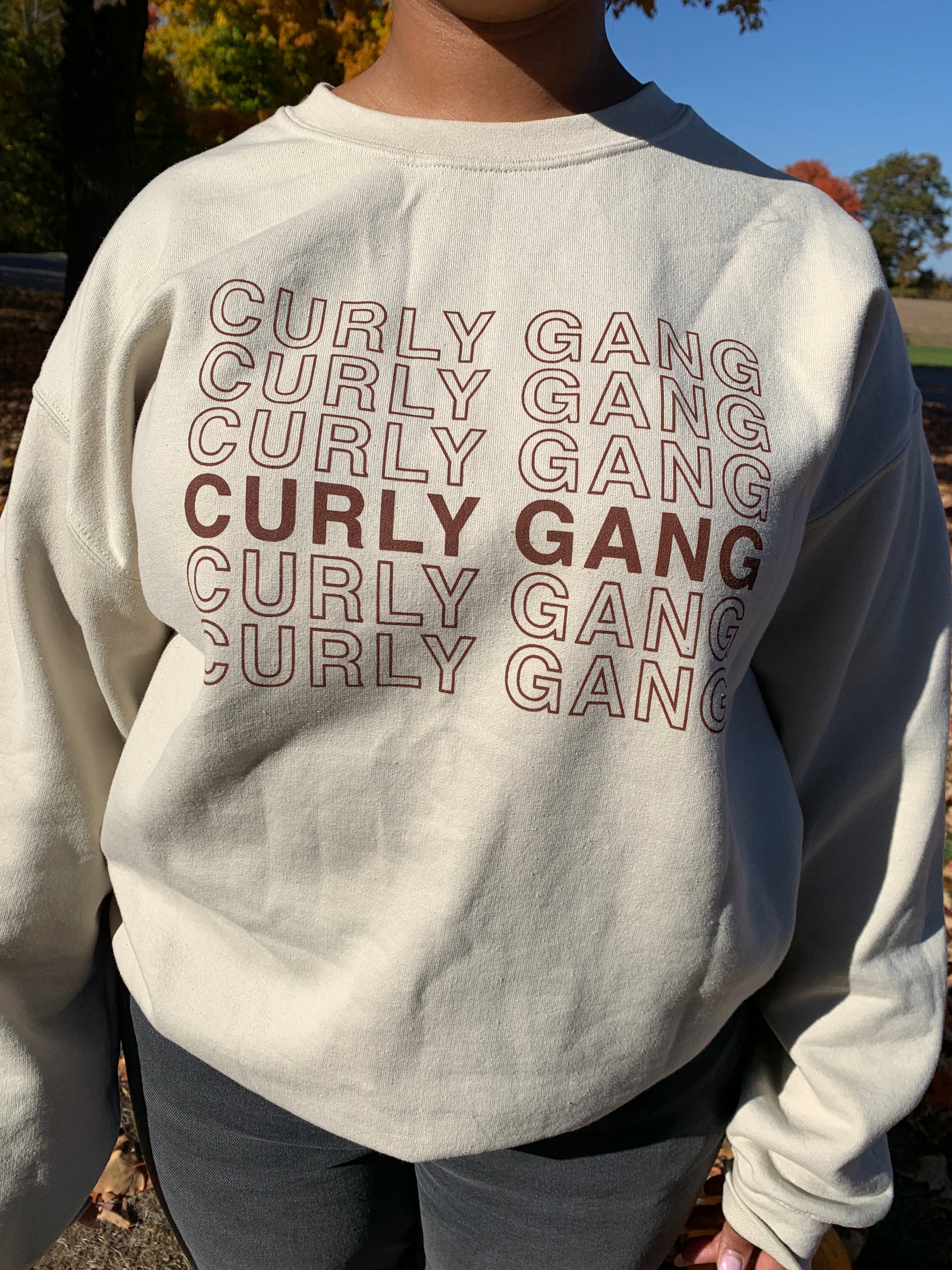 Curly Gang Unisex Crewneck – Curly Prints